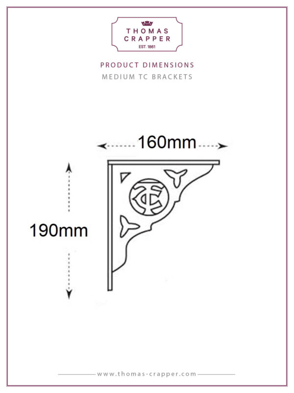 Medium TC Brackets | Thomas Crapper & Co Ltd