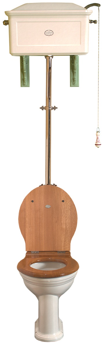 Traditional High-level Ceramic Toilet Set | Thomas Crapper