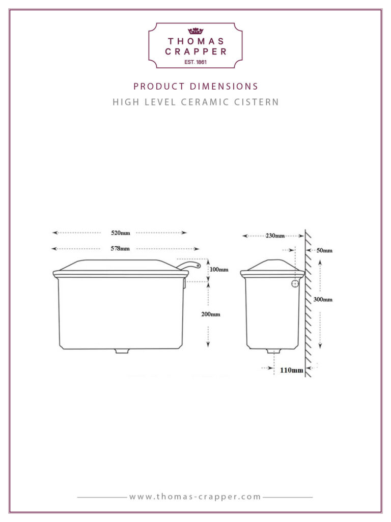 High Level Ceramic Cistern | Thomas Crapper