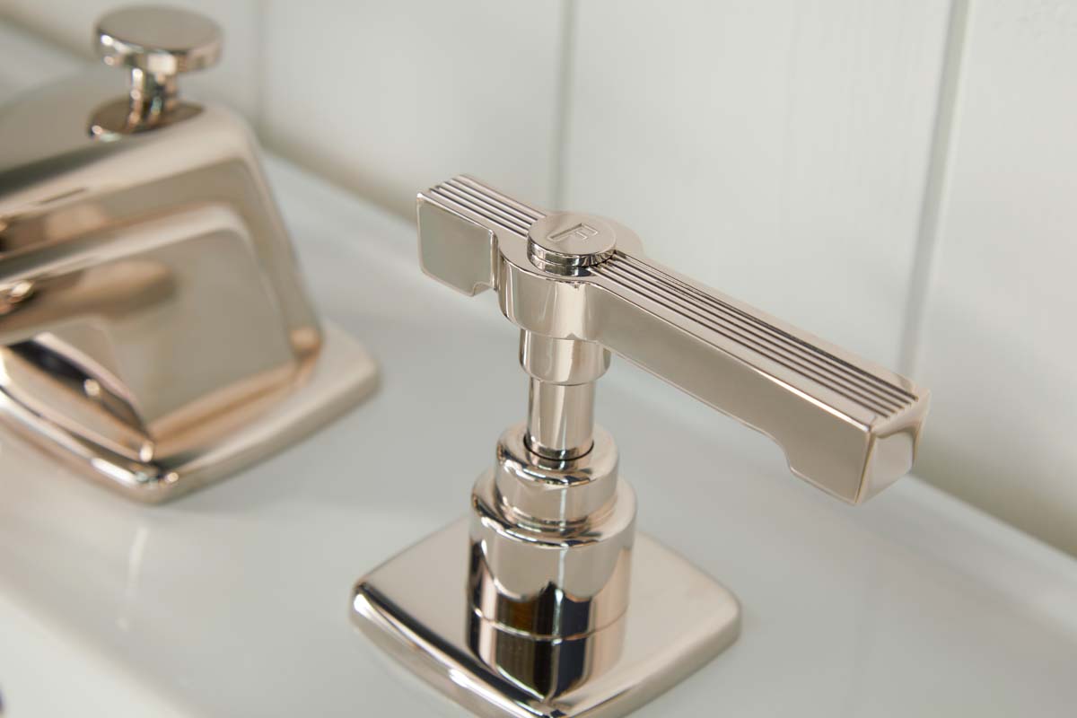 Palais Three tap-hole deck basin mixer - Lever handle - Thomas Crapper ...